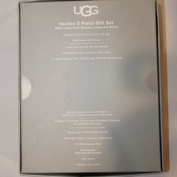 UGG | Other | Nwt Ugg Baby 3 Piece Boxed Gift Set Blanket Lovey And ...